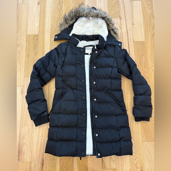 Copper Key | Jackets & Coats | Copper Key Girls Black Puffer Jacket Fur ...